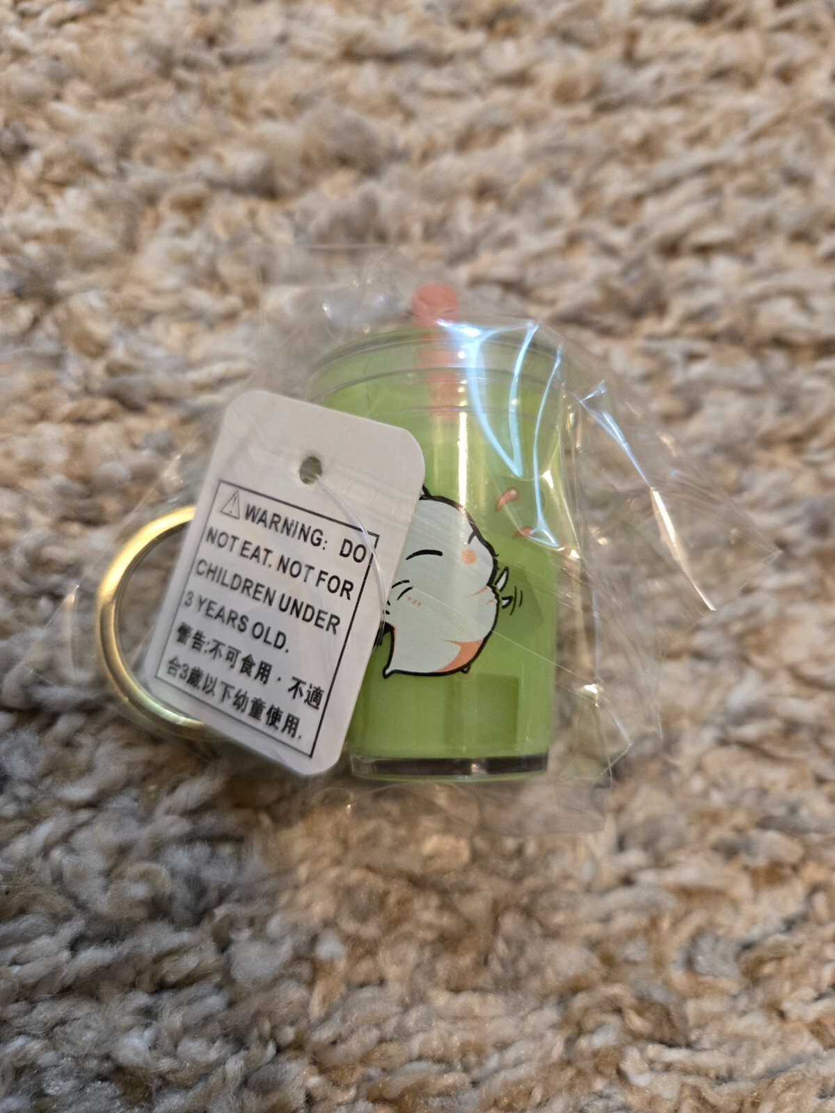 FF14 FFXIV Final Fantasy XIV x Gong Cha Moogle Boba Tea Shaker Charm ...