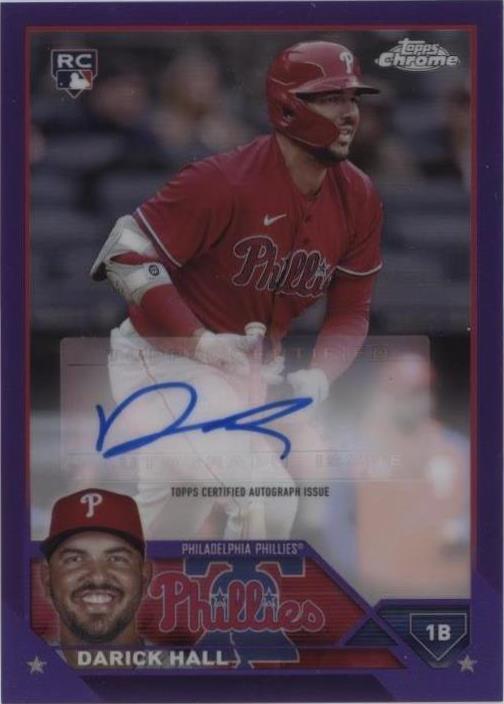 2023 Topps Chrome Update Series - Autographs Darick Hall #AC-DHA Purple ...