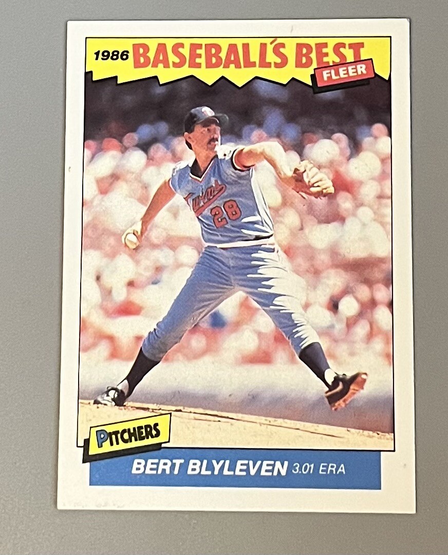 Minnesota Twins Bert Blyleven 1986 Fleer Baseball’s Best Card | eBay