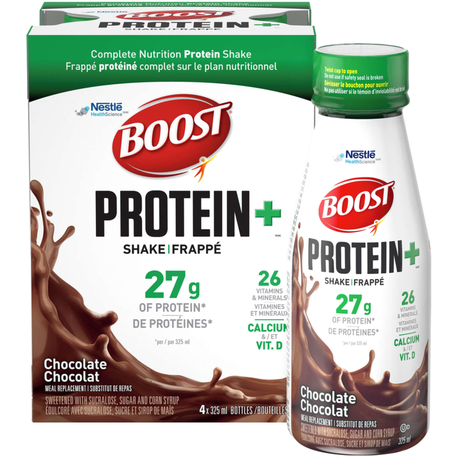 Boost Protein Shake Meal Replacement Delicious Morning Chocolate 4x ...