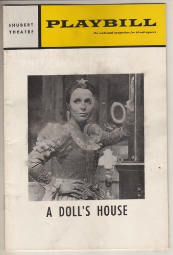 Claire Bloom "A Doll's House" Playbill 1971 Philadelphia Ed Zimmermann ...