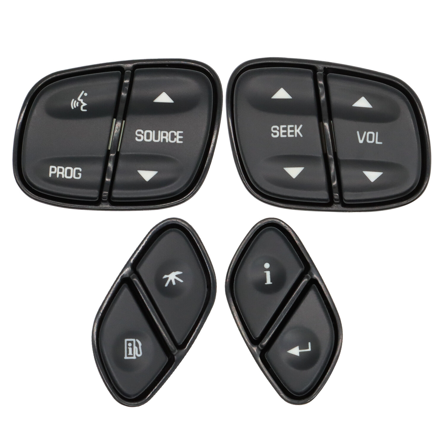 4Pcs Steering Wheel Switch Control Buttons For Chevy Silverado 1500 GMC ...