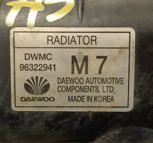 RADIATORE per CHEVROLET (DAEWOO) MATIZ (M100) 1000 Ber. 85a5d5 96322941 ...