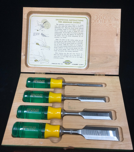 Vintage Set Of Greenlee Chisels ~403H-4~~Very Lightly Used~~ | eBay