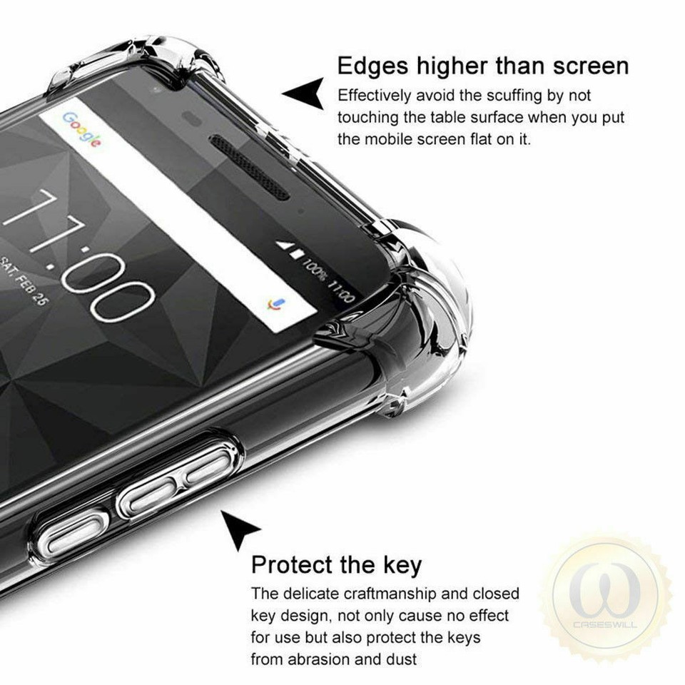 Soft Case For BlackBerry KEY2 /KEYone / Motion Ultra Slim Shockproof ...