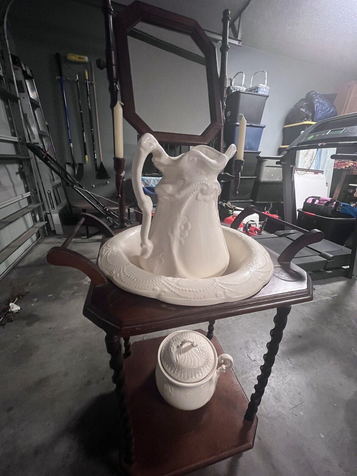 Antique Victorian Wash Basin And Pitcher Stand | eBay