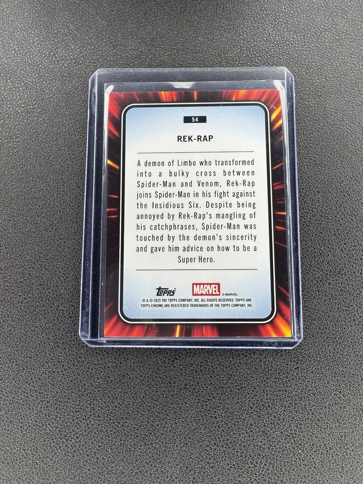 REK-RAP 2025 TOPPS CHROME MARVEL SAPPHIRE GOLD /50 | eBay