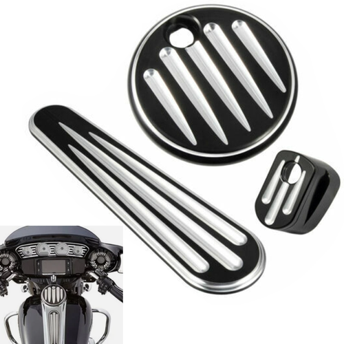 Fuel Tank Door Dash Track Insert Ignition Cap For Harley Touring ...