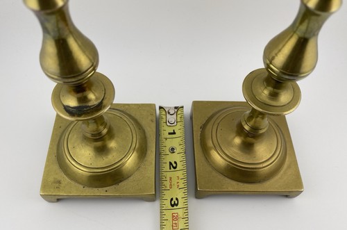 Antique Russian Candlesticks Cast Brass 18th Century 7 5/8” Candle ...