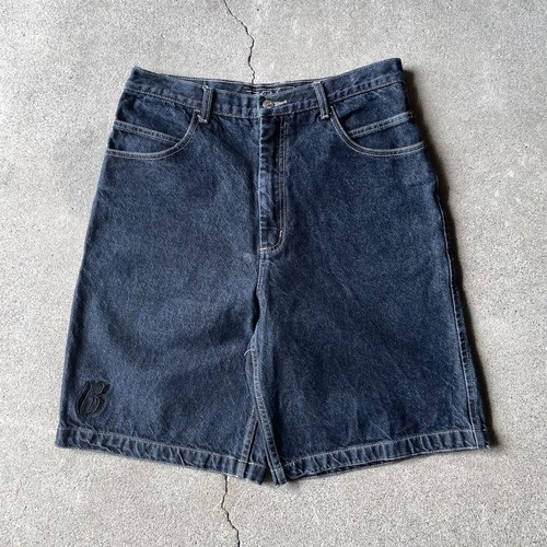 Vintage RUFF RYDERS Wide Baggy Shorts Blue Denim Cityboy Y2K | eBay