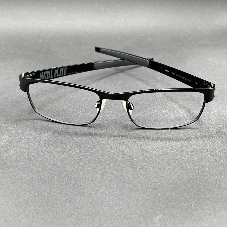 Oakley Metal Plate 22-198 Eyeglasses Frame Matte Black 53-18-140 Used ...