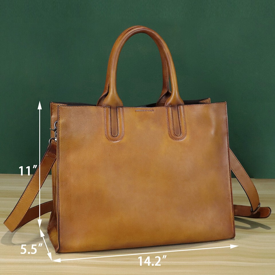 Genuine Leather Large Top Handle Handbags Satchel for Women Purses ...