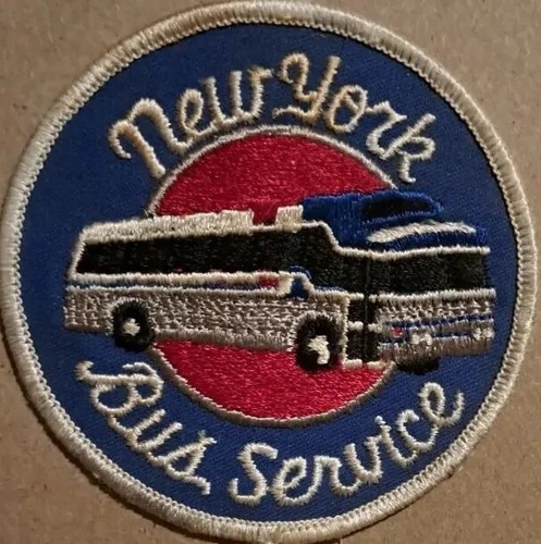 New York Bus Service 1970s-80s embroidered Iron on patch | eBay
