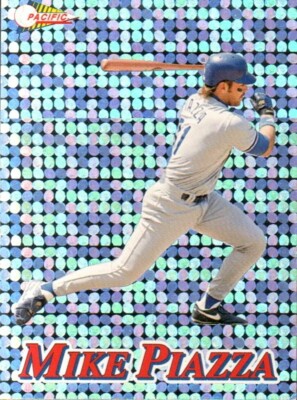 1994 Pacific Silver Prisms Circular #29 Mike Piazza ONE BAD CORNER ...