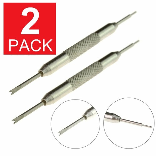 2-Pack Wrist Watch Band Pin Pusher Spring Bar Strap Link Remover Repair ...