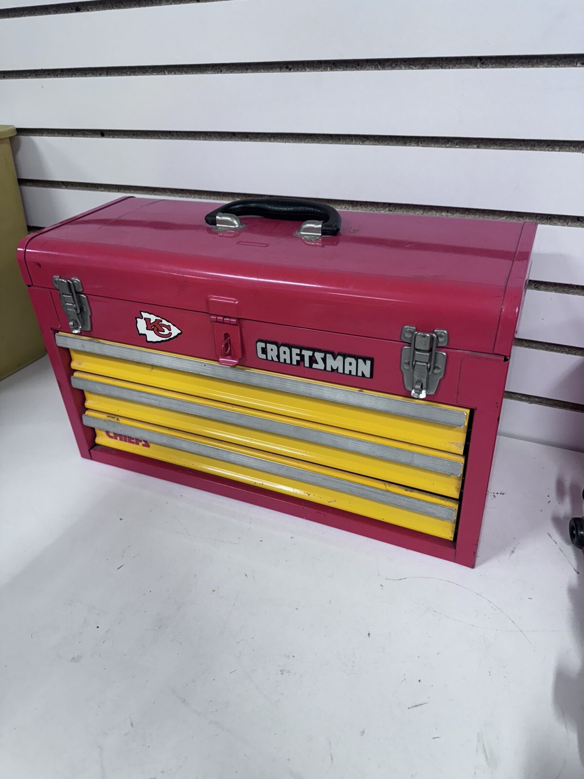 CRAFTSMAN Portable 3-Drawer Red Steel Lockable Tool Box Kc Kansas City ...