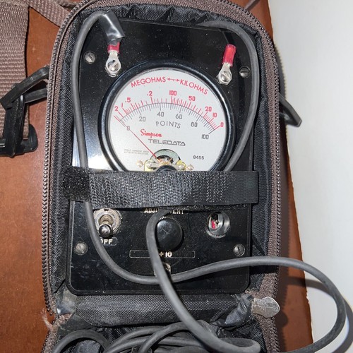 Simpson Teledata 8455 Line Loop Tester W/Case And Leads- Megohms ...