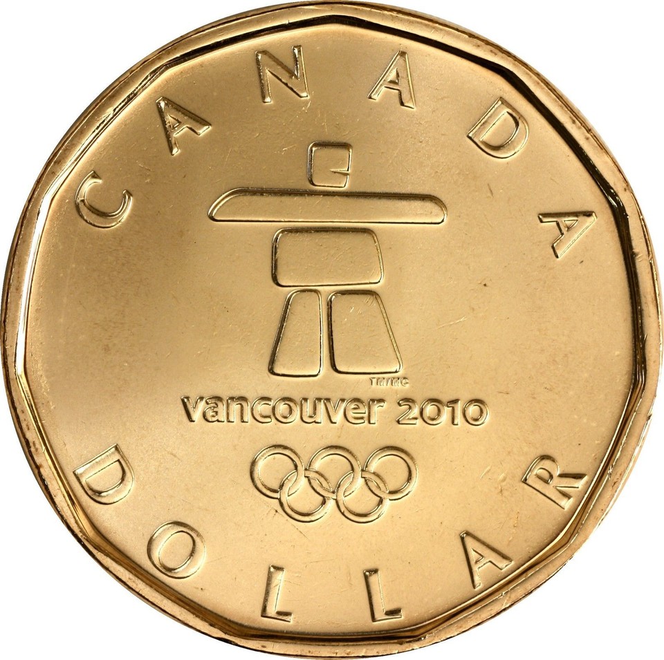 Set 2004-2026 Eight Canada Olympic Lucky Loonie Coins Mint UNC $1 Loon ...