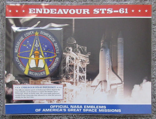 VTG Official NASA Emblems PATCHES Space Missions Willabee Ward ENDEAVOUR STS-61 | eBay