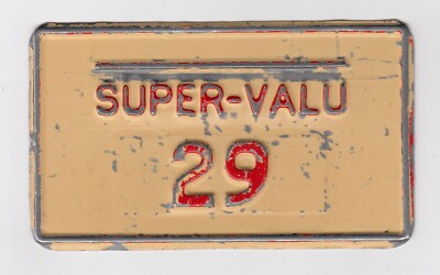 Rare Super - Valu Shopping Cart License Plate #29 | eBay