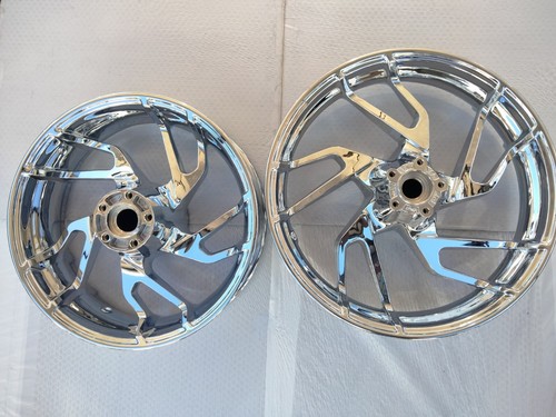 2018-2023 FLSB Harley Sport Glide M8 Softail Chrome Wheel Set EXCHANGE ...