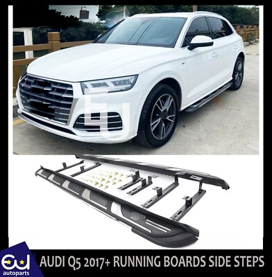 FOR AUDI Q5 SIDE STEPS RUNNING BOARDS GUARD BAR 2017-PRESENT | eBay