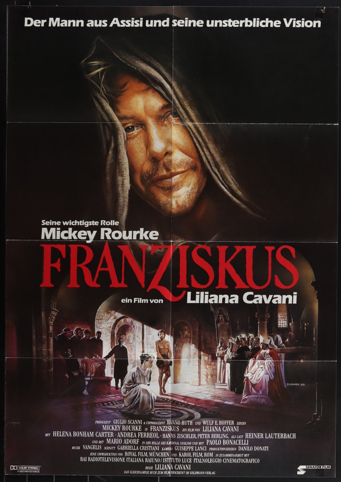 Francesco German Original One Sheet Movie Poster 80s Mickey Rourke ...