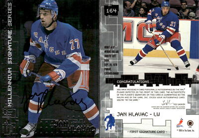 1999-00 BAP Millennium Autographs #164 Jan Hlavac Auto - NM-MT | eBay