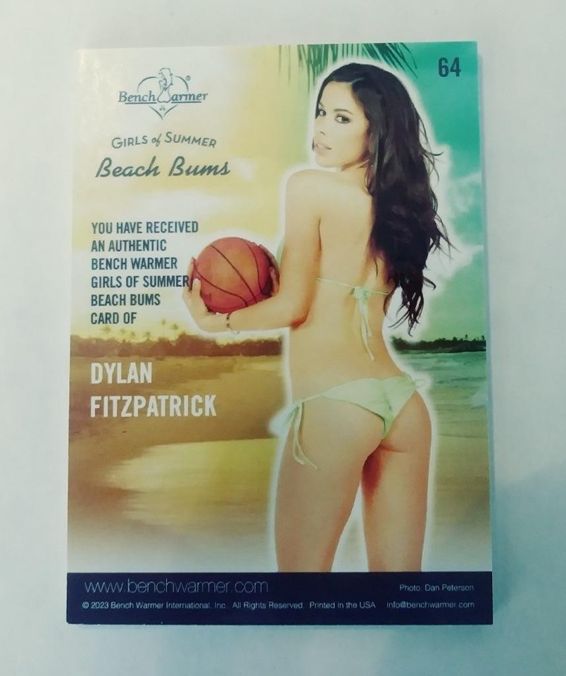 DYLAN FITZPATRICK "BEACH BUMS CARD /10" BENCHWARMER GIRLS OF SUMMER 2025 | eBay