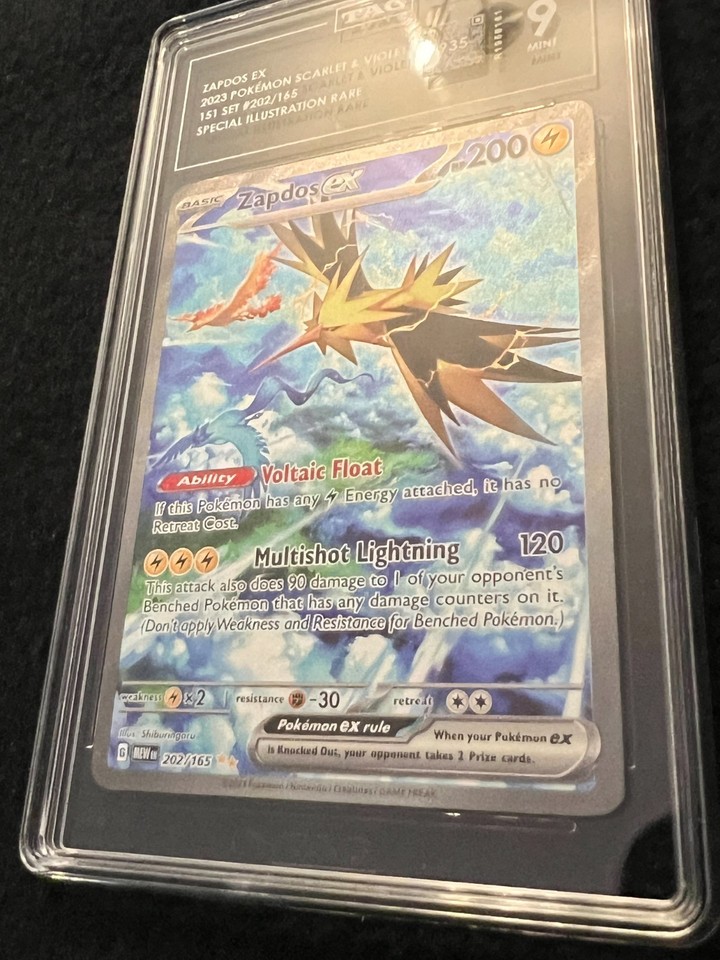 Zapdos ex #202/165 TAG 9 MINT - Pokémon Scarlet & Violet 151 SIR | eBay