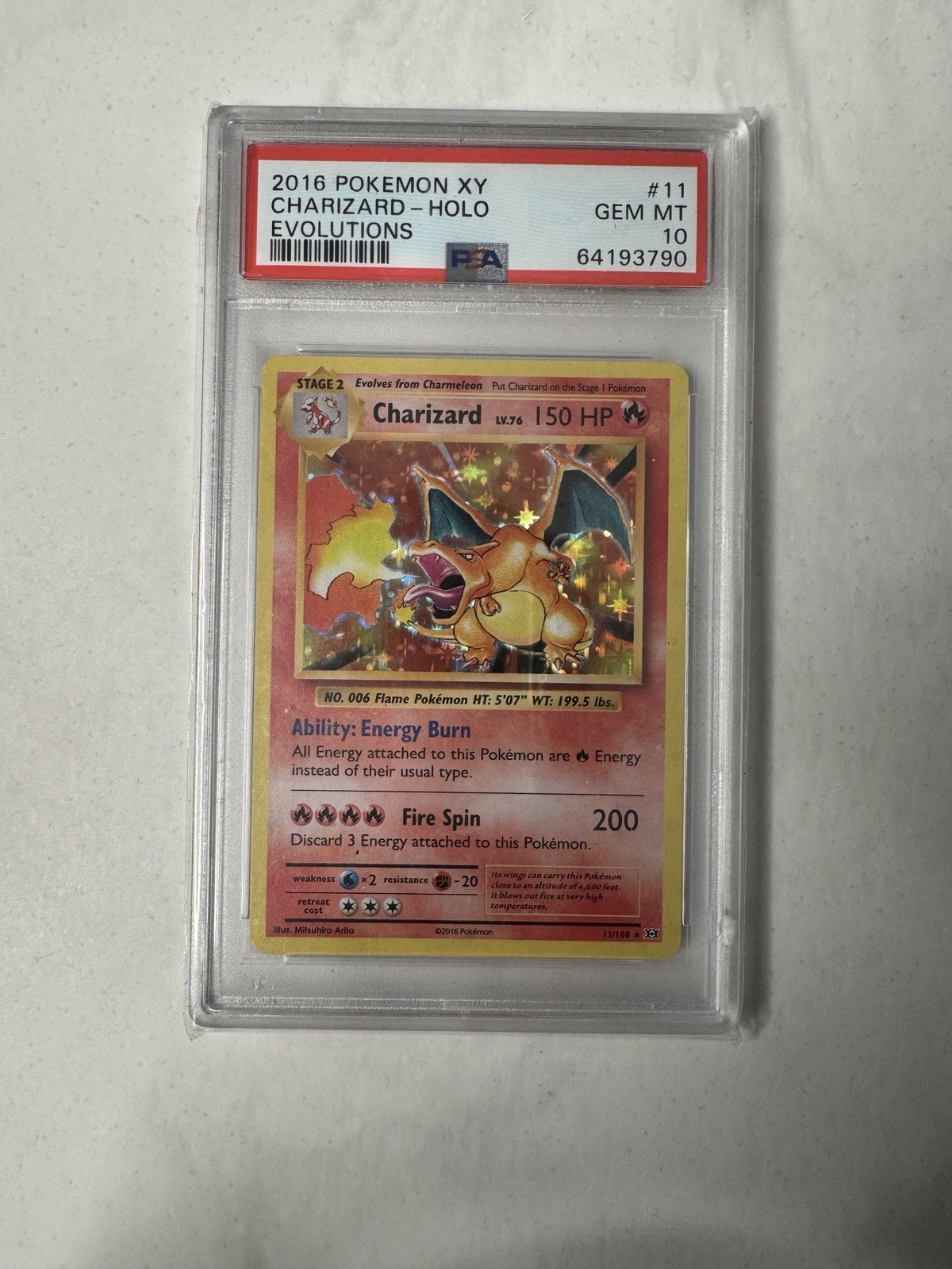 Charizard 2016 XY: Evolutions #011/108 Holo Price Guide - Sports Card Investor