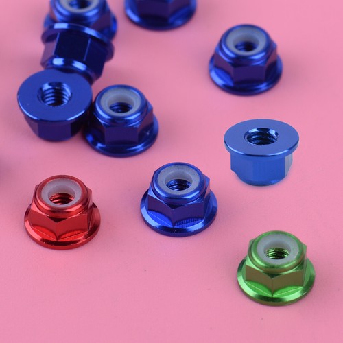 10pcs M4 4mm Aluminum Anti-Loose Wheel Rim Lock Nuts for 1/10 RC Car EP ...