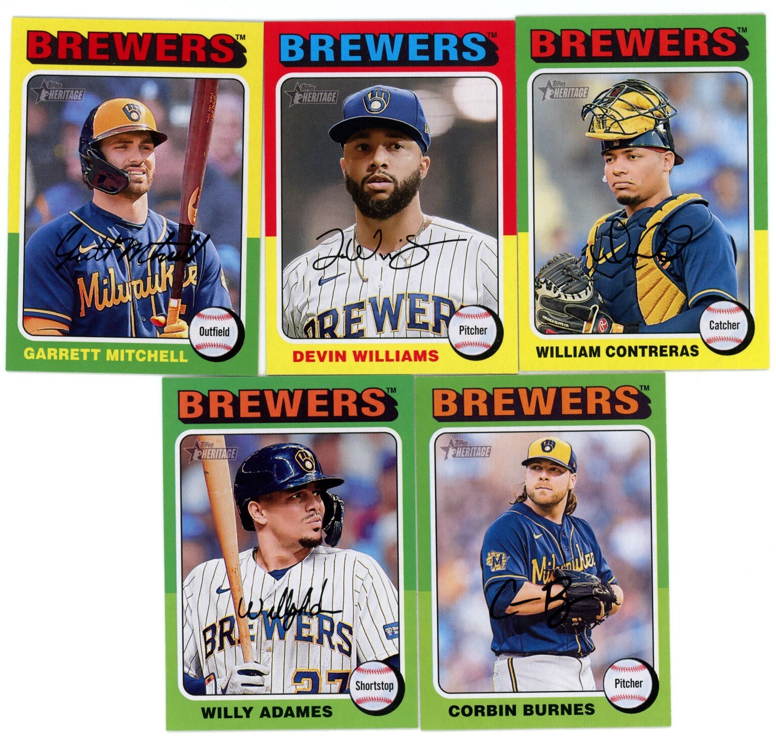 2024 TOPPS HERITAGE BASE TEAM SET MILWAUKEE BREWERS FRELICK QTY | eBay
