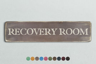 RECOVERY ROOM Vintage Style Wooden Sign. Shabby Chic Retro Home Gift | eBay