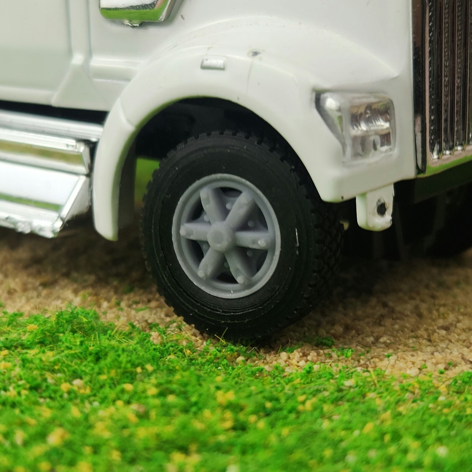 1:50 3D Printed Semi 6 Spoke Dayton Style Front Float Super Single ...