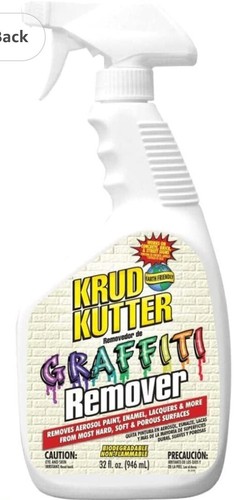 KRUD KUTTER GR326 Graffiti Remover, 32-Ounce, Clear | eBay
