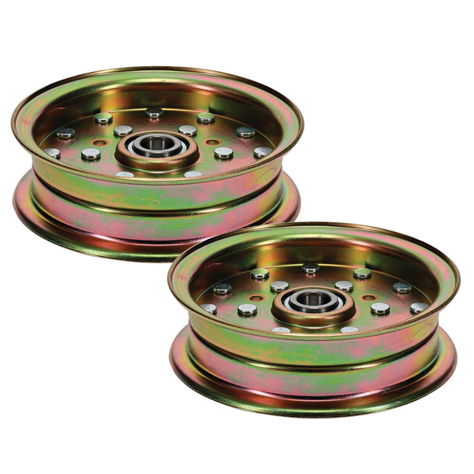 2PK Flat Idler Pulley for Husqvarna 539103257 BZ 27 D iZ 4217 iZ 4821 ...
