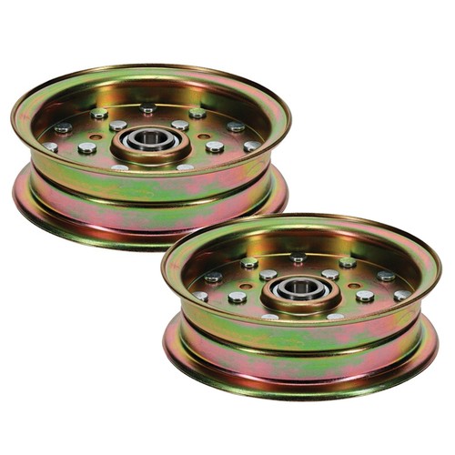 2PK Flat Idler Pulley for Husqvarna 539103257 BZ 27 D iZ 4217 iZ 4821 ...