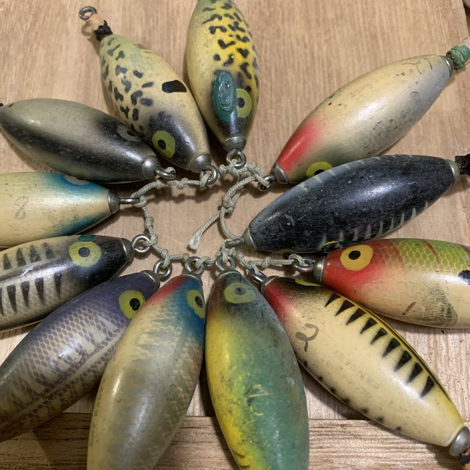12 Ol’ Ben’s Cry Baby Wood Lures Color Samples From Sam Griffin ...
