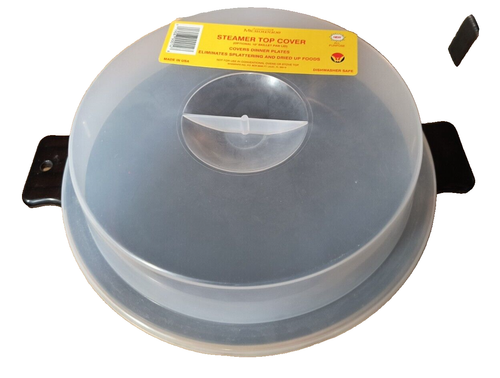 Amberware Microwave 10" Skillet Pan/Steamer Base and Steamer Top Cover ...