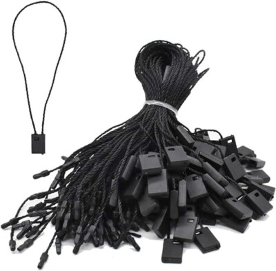 Quality 7" Hang Tag Nylon Loop String Fasteners with Snap Lock 1000PCS ...
