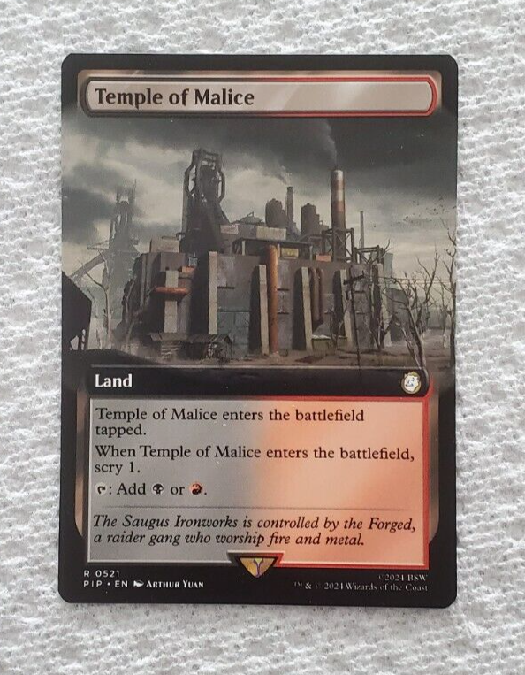 MTG Temple of Malice Extended Borderless Fallout NM | eBay