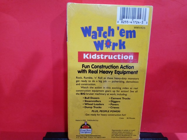 Watch em Work - Kidstruction (VHS, 2000) for sale online | eBay