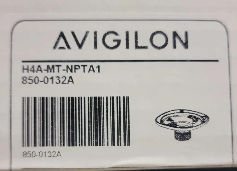 Avigilon H4A-MT-NPTA1 850-0132A Pendant Dome Camera Wall Mount Adapter ...