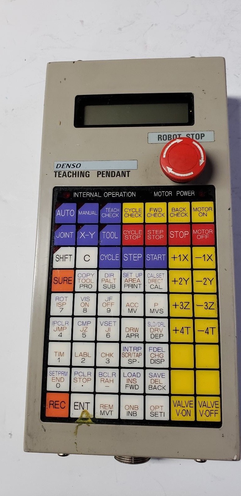 Nippon Denso 410100-0160 - Robot - Teaching Pendant - Unit Model# TP3 ...