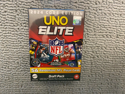 2024 Core Edition Uno Elite NFL Draft Pack Booster Box 56 + Sealed 4 ...