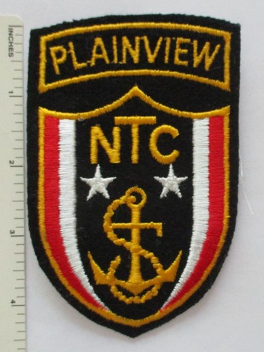 Vintage US NAVY TRAINING CENTER NTC PLAINVIEW PATCH Wool Original | eBay