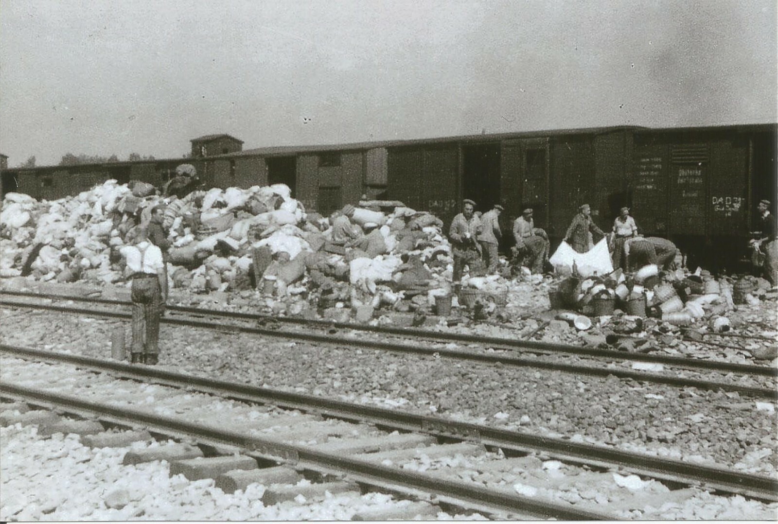 WW II - German Photo -- ,, Concentration Camp Train Luggage | eBay