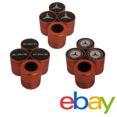 MERCEDES AMG BENZ Valve Dust caps all models non stick Worlds Biggest ...