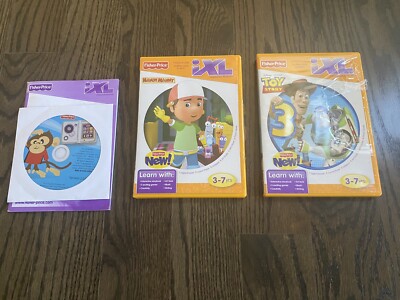 Fisher Price iXL Learning System Games Toy Story 3 And Handy Manny | eBay